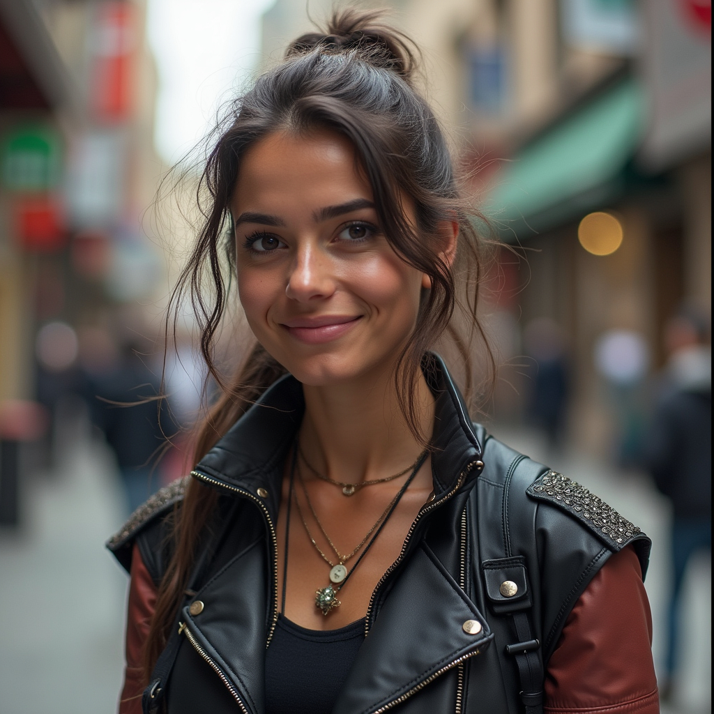 potrait of a woman with turkish ancestry in her earl...