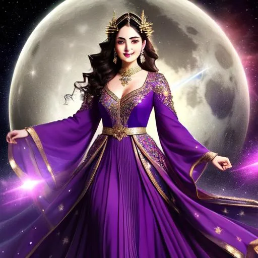full body portrait of {{ hania amir }} wearing a neb... | OpenArt
