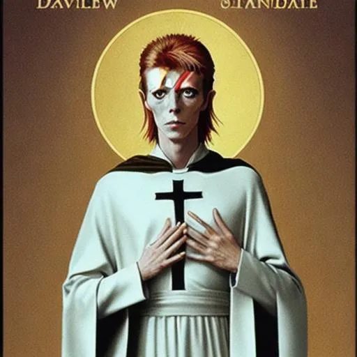 David Bowie as a Catholic Saint | OpenArt
