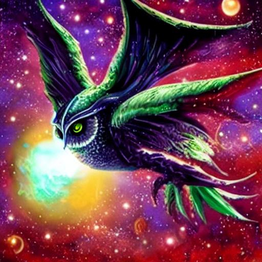space owl pseudodragon familiar | OpenArt