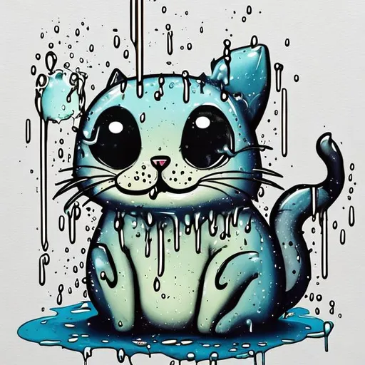 a drippy cat | OpenArt