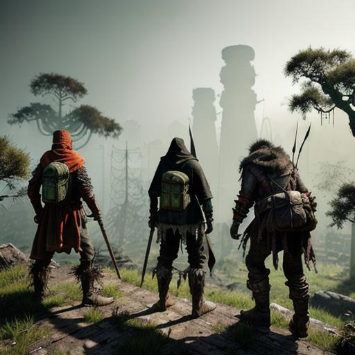 dirty, eerie kobolds, ragged cloak, belts and pouch... | OpenArt