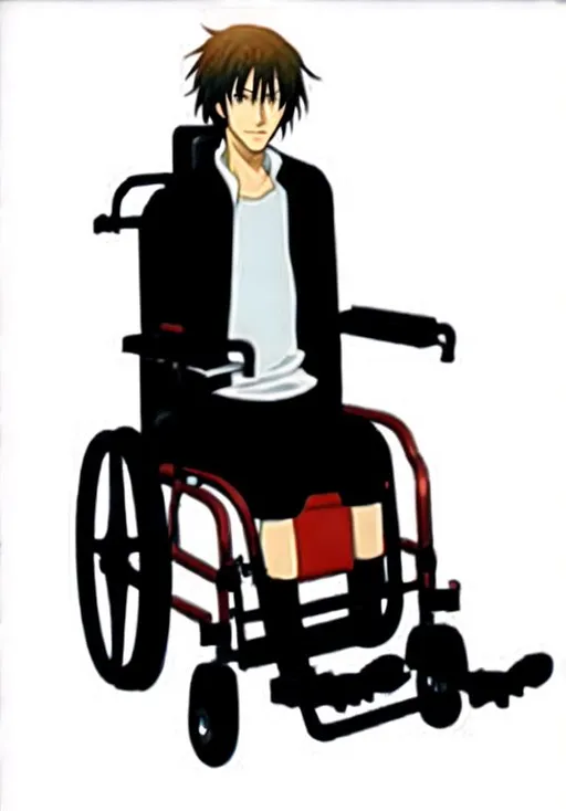 Anime wheel chair character | OpenArt