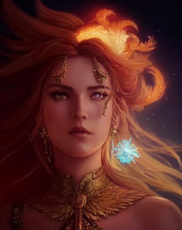 Portrait of A beautiful harpia woman, wearing warrio... | OpenArt