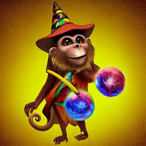 Wizard weed monkey | OpenArt