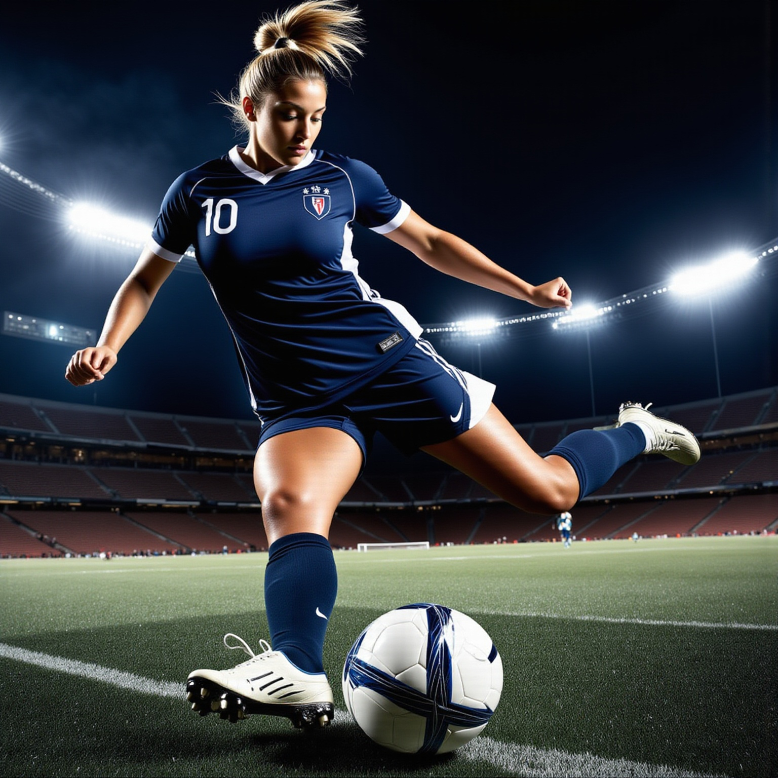 A professional sports photography shot capturing a y...