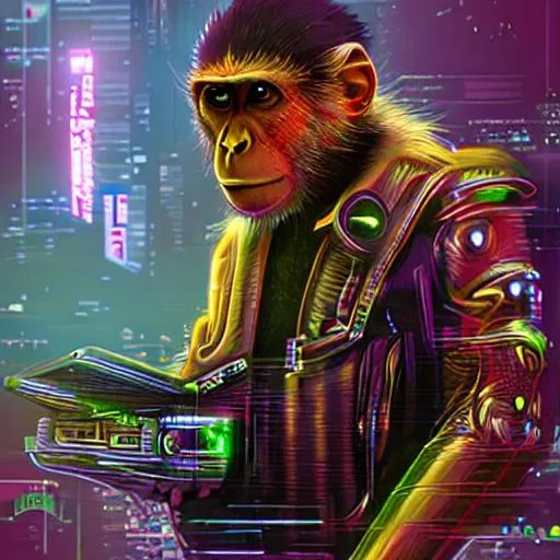 cyberpunk monkey | OpenArt