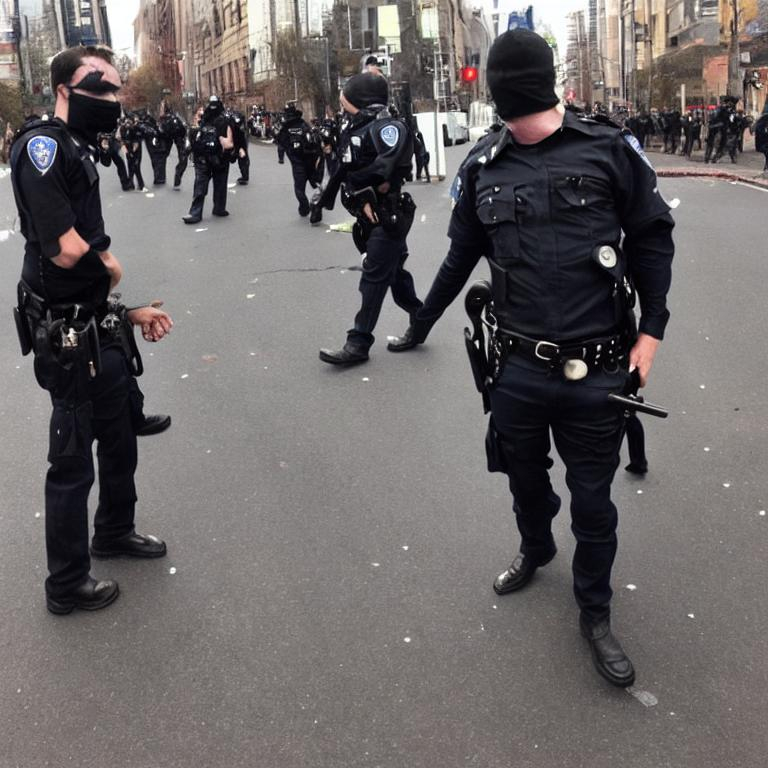 arrested anarchy man | OpenArt