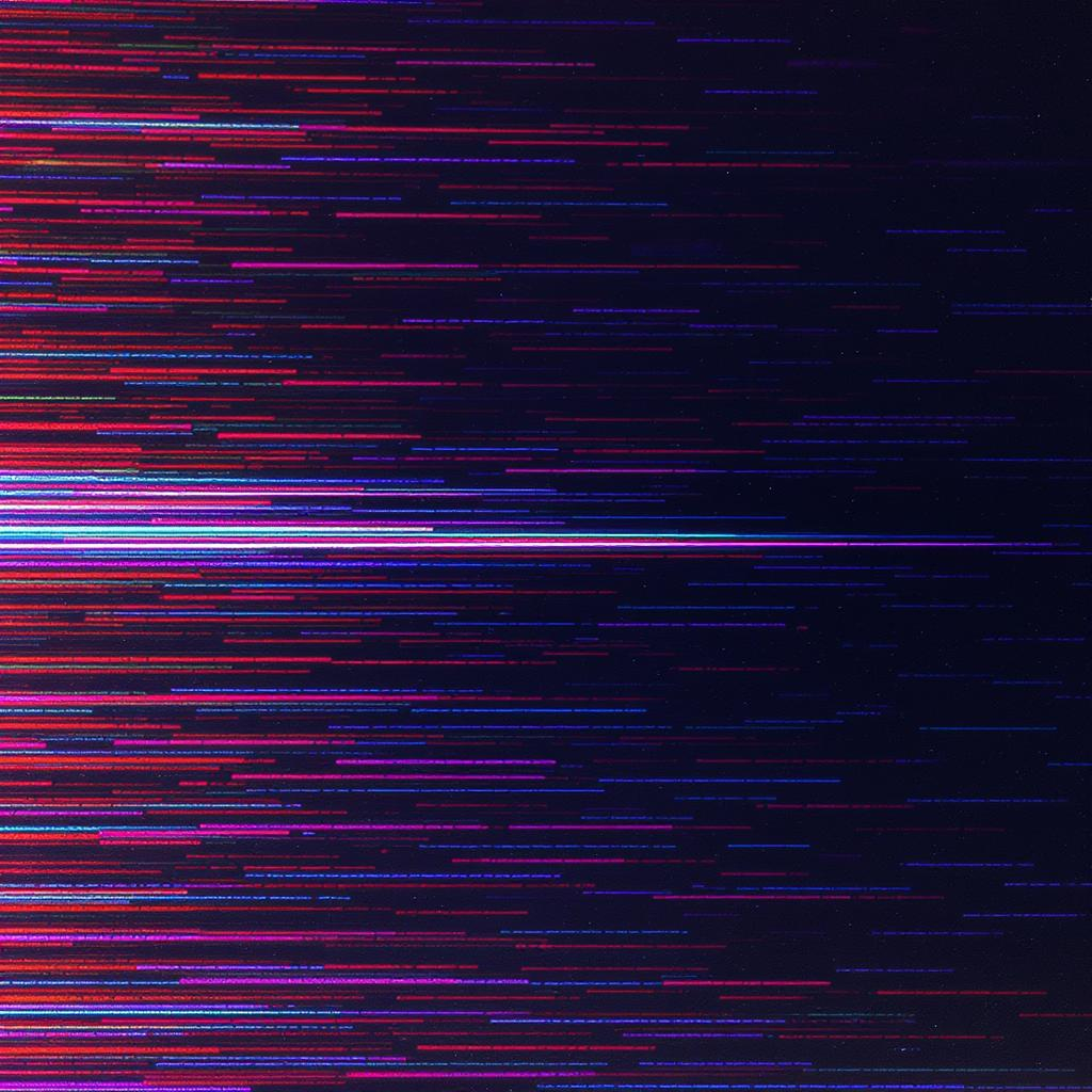Glitch-style digital light leak with RGB separation...