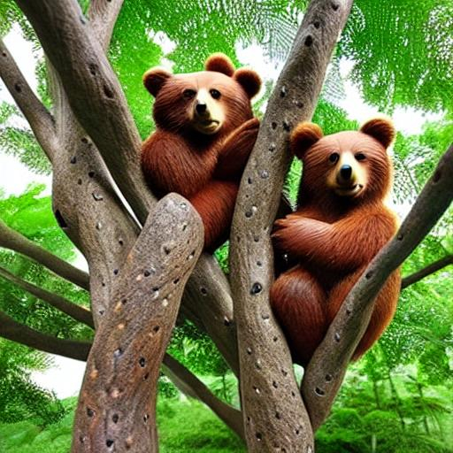 ʕ⁠ ⁠º⁠ ⁠ᴥ⁠ ⁠º⁠ʔ The tree bears ⁠⚆⁠ᴥ⁠⚆⁠ a resemblan... | OpenArt