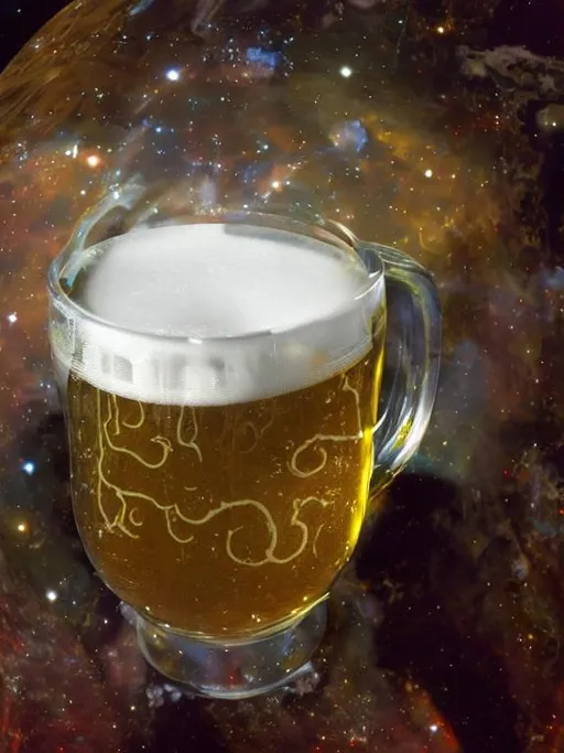 Space beer full of bacteria and fungi, from the Octo... | OpenArt