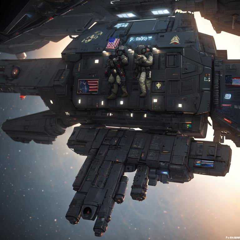 United States Colonial Marine Corps on the USS Sulac... | OpenArt