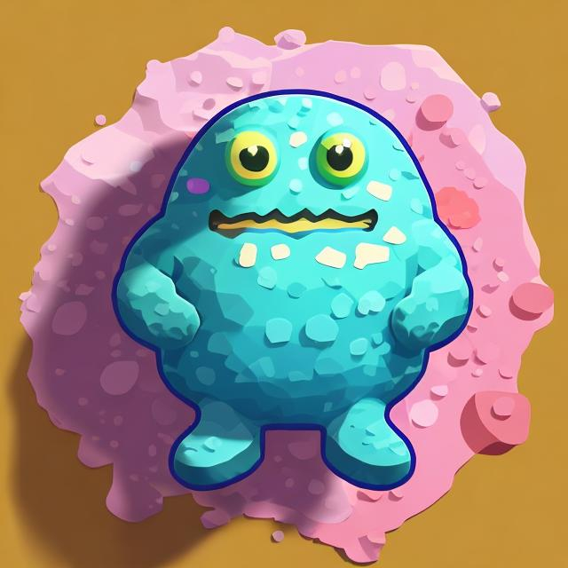 blobby blobster is low polygon realness in lime baby... | OpenArt