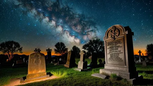 Old West graveyard at night, Midnight Lighting, Phot...