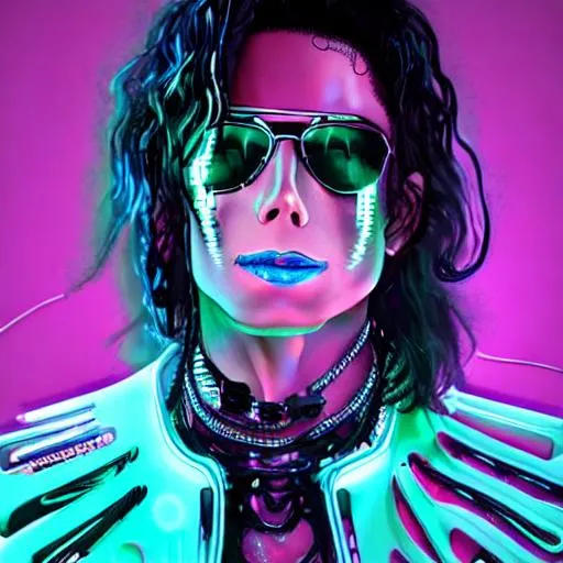 illustration of neon, neon neon, neon art, in the st... | OpenArt