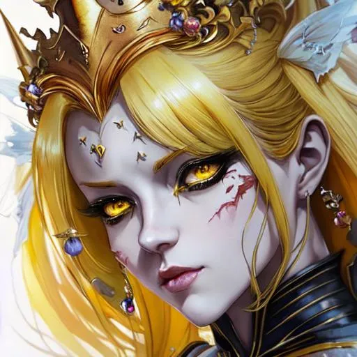 evil yellow queen, anime Character Design, Unreal En... | OpenArt