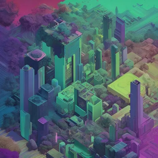 a futuristic city / PIXEL ART | OpenArt