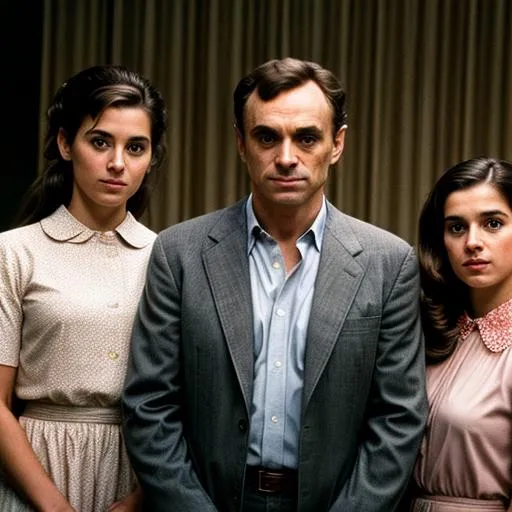 Ted Bundy with his family, hyper-realistic, hyper-de... | OpenArt