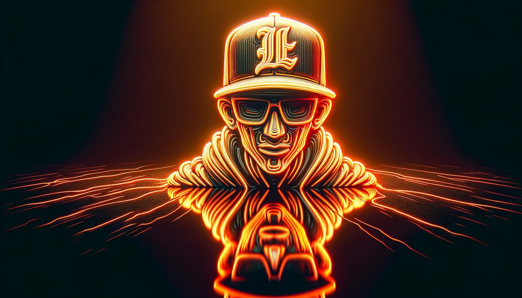 Mesmerizing 3D depiction of "Tee Jay" in intense neo... | OpenArt