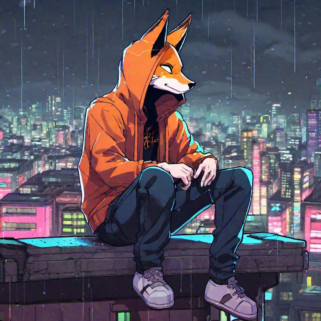 An anime style ginger Kitsune man who has Kitsune ea... | OpenArt