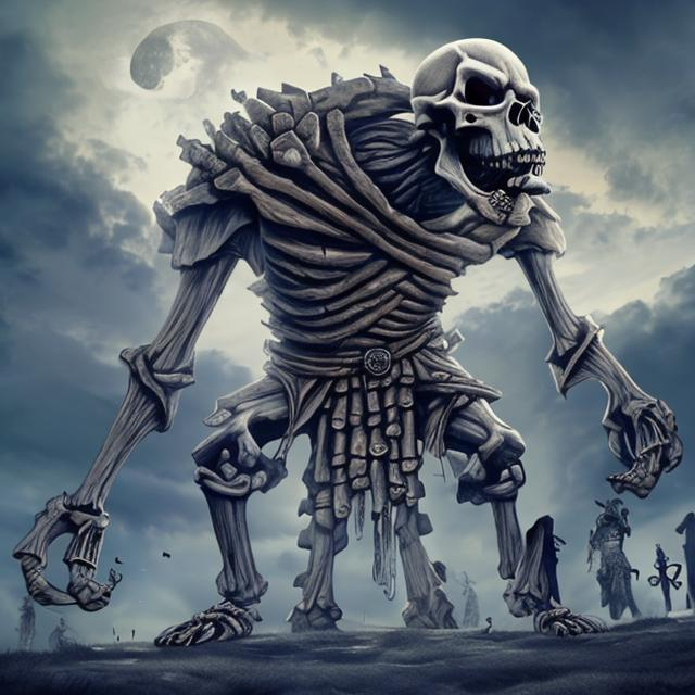 epic giant skeleton