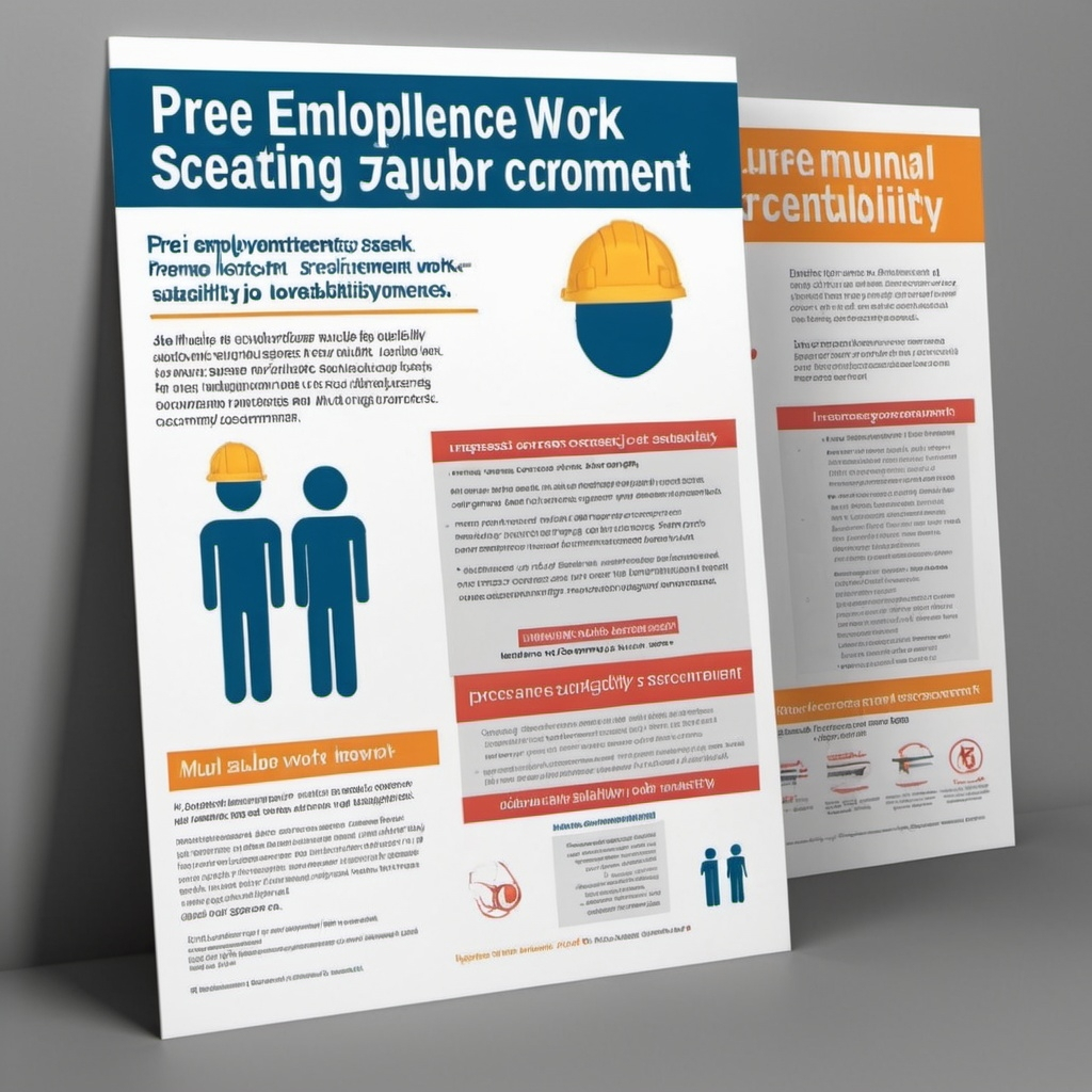 create a poster promoting pre employment screening f...