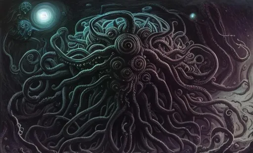 Azathoth chaos wisdom insanity Necronomicon beksinsk... | OpenArt