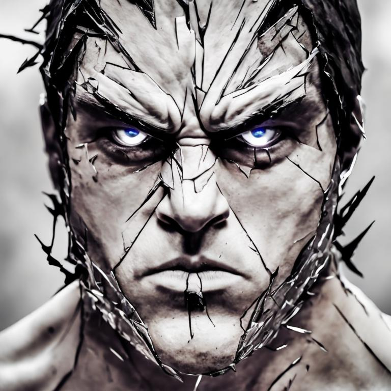 shattered face | OpenArt