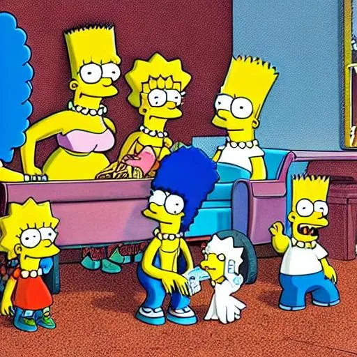 The simpsons logo | OpenArt