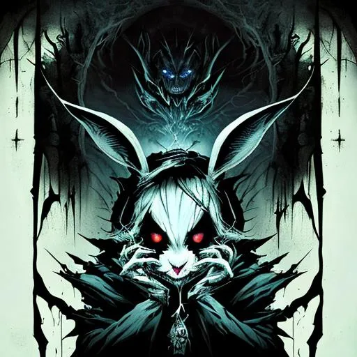 White rabbit syndrome: Psychological horror; dark, o... | OpenArt