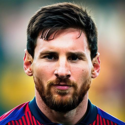 messi with a dwarf body and a giant head, HDR,UHD, 6...