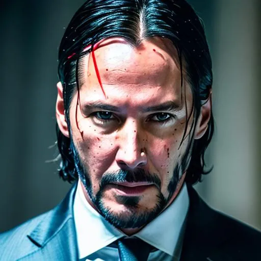 RAW photo, photorealistic photo of John Wick, (high...