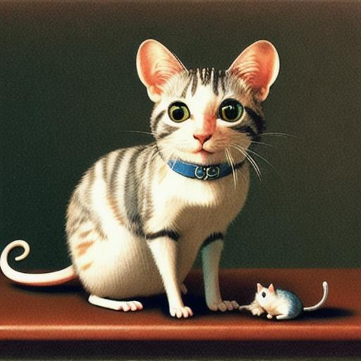 He had a crooked cat who had a crooked mouse