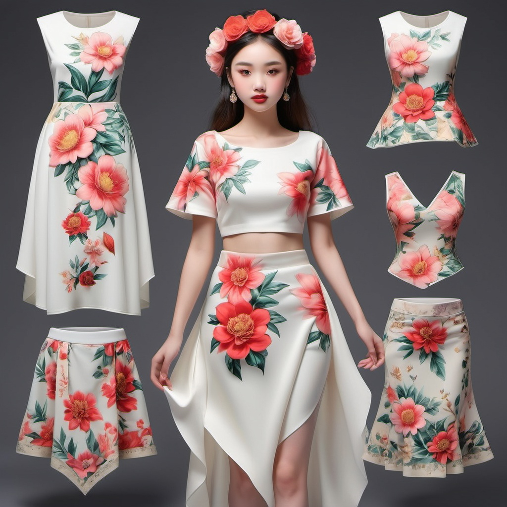 flowering clothe designs