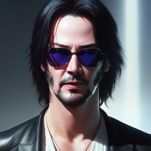 Keanu reeves,as Neo from the matrix , shades, ultra... | OpenArt