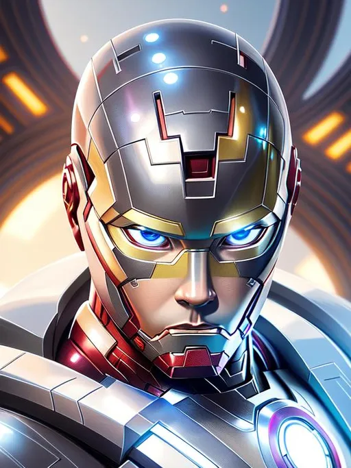 Portrait of [Japanese ronin robot} man, cyberpunk, p... | OpenArt