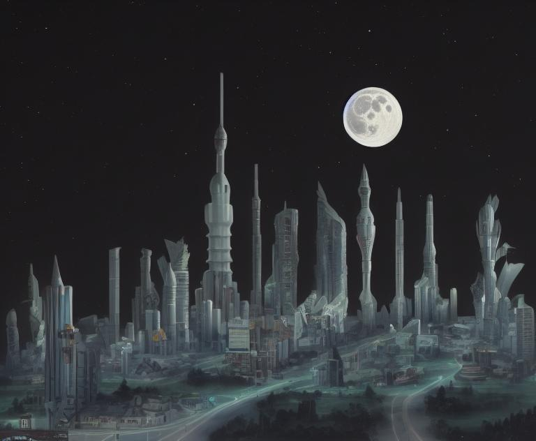 The moon city | OpenArt