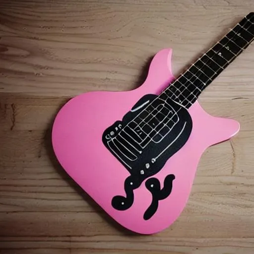 guitar pink | OpenArt