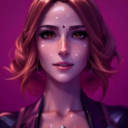 semi-realistic anime girl, skin highlights, hair hig... | OpenArt