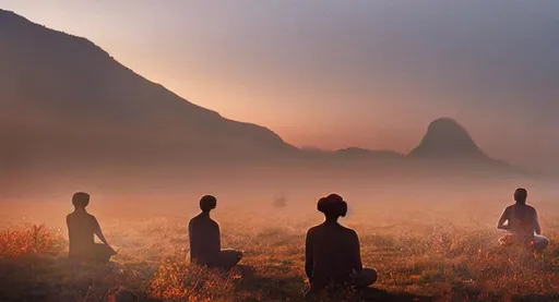 A very peaceful image of extra-terrestrial beings an... | OpenArt