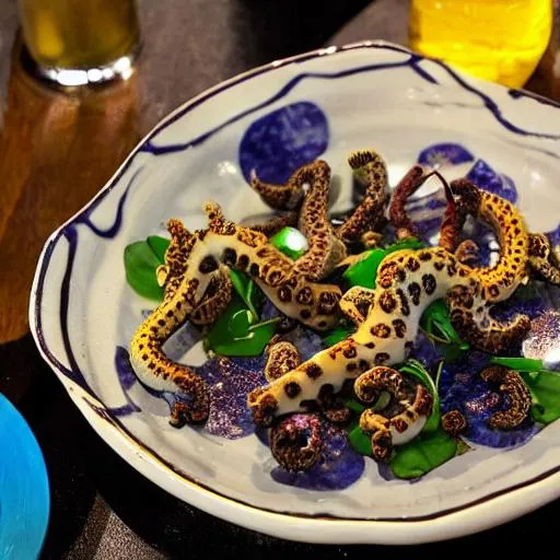 Blue-ringed octopus gourmet dish | OpenArt