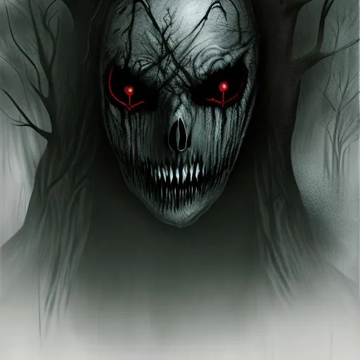 Shadow figure, horror, digital painting, scary, goth...