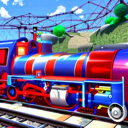 Sonic The Steam Train | OpenArt