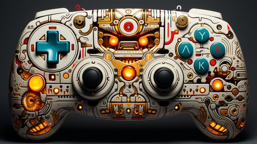 space invaders, 2d gameplay, gold line art on white,...