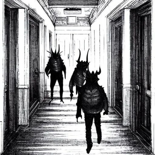 demons walking the hallways