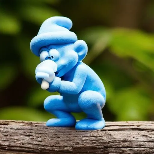 If you choke a smurf, what color do they turn