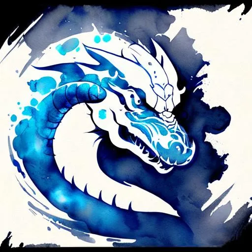 simple minimal logo of dragon, style of Yoji Shinkaw... | OpenArt