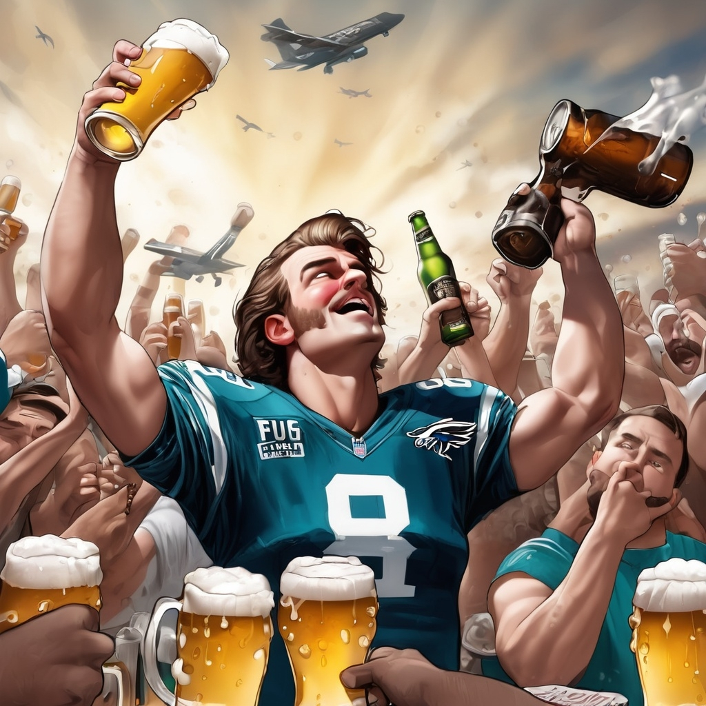 Fly high and Chug on, beer, da boys, fantasy football