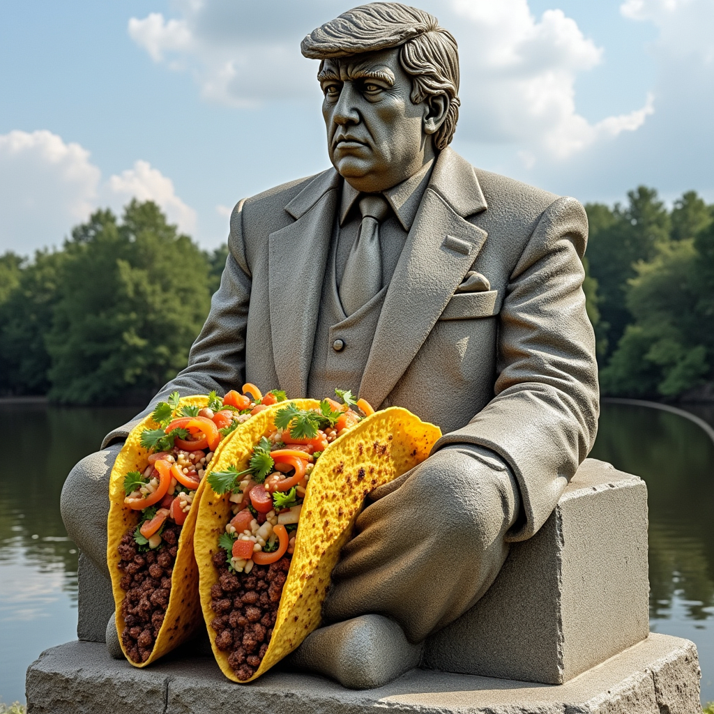A monument to Trump where Tacos are a prominent feat...