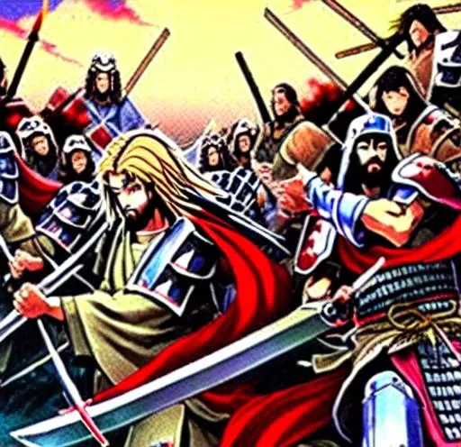 Anime war scene graphic High detail Samurai warrior... | OpenArt Anime war scene graphic High detail Samurai warrior... | OpenArt
